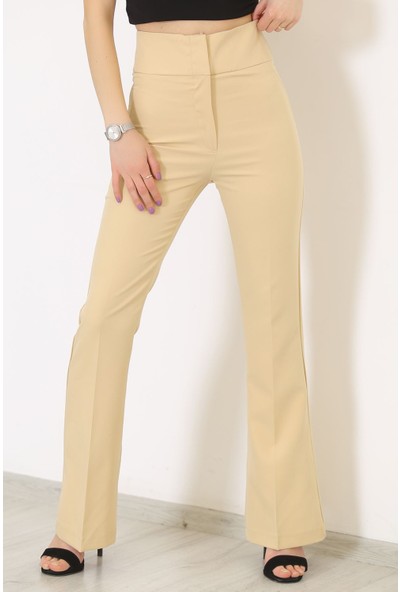 New Fashion Ispanyol Paça Pantolon Taş - 20715.5176.