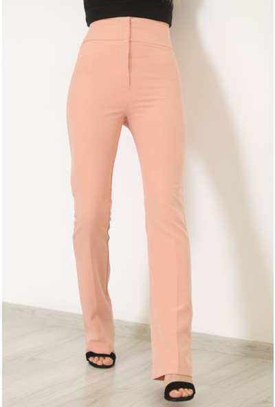 New Fashion Ispanyol Paça Pantolon Pudra - 20715.5176.