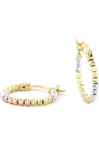 Altınkaynak 14 Ayar Halka Altın Küpe