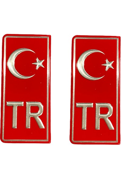 Tr Plaka Sticker (2 Adet ) / YACIY01