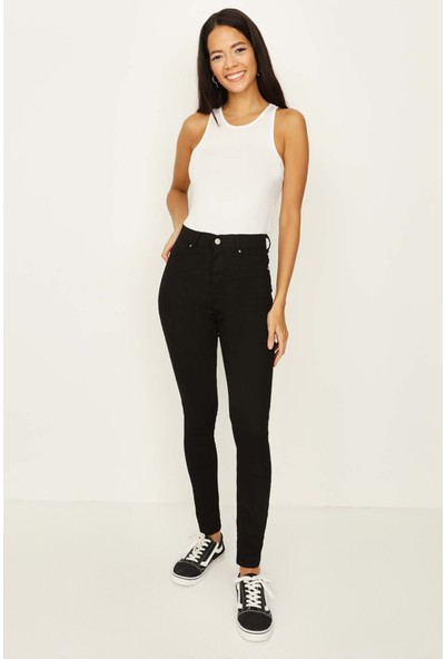Select Moda Kadın Siyah Skinny Jeans Select Moda Kadın Siyah Skinny Jeans