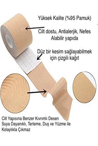 Göğüs (Meme) Bandı, Meme Dikleştirici Bant, Meme Kaldırıcı Siyah Renk