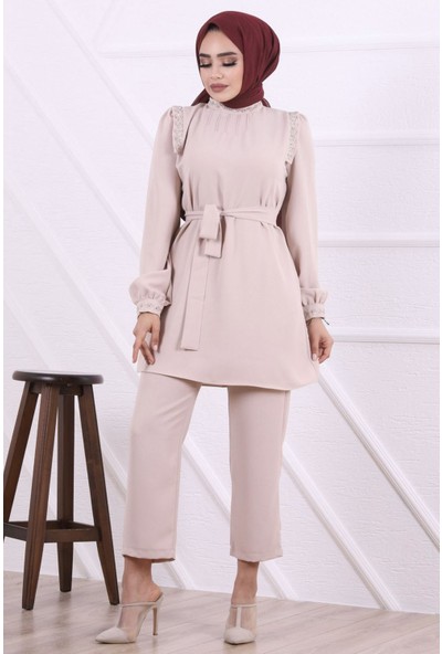 Die&More Taş Işlemeli Pantolon Takım-Taş