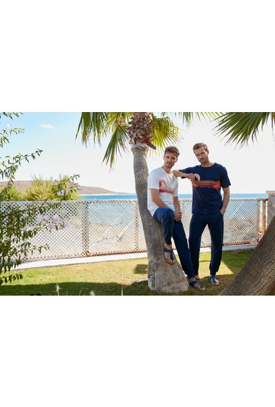 Erkek Kısa Kol Pijama Takımı (9088)