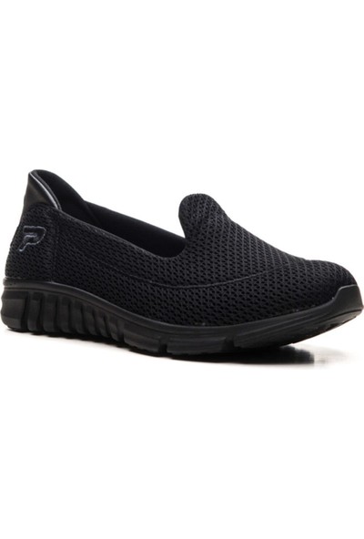 Memory Foam Ortopedik Kadın Siyah Günlük Spor Ayakkabı