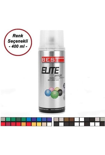 Best Best Elite Mat Gri Sprey Boya 400 Ml (9006) Best Best Elite Mat Gri Sprey Boya 400 Ml (9006)
