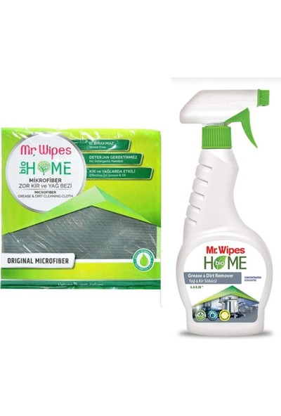 Farmasi Mr Wıpes Yağ & Kir Sökücü 500 ml Mr Wıpes Antibakteriyel Mikrofiber Zor Kir ve Yağ Bezi 40X40CM