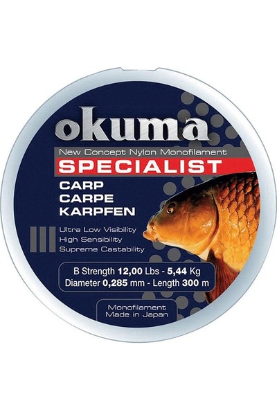 Okuma Carp 300 mt Camou Misina Okuma Carp 300 mt Camou Misina