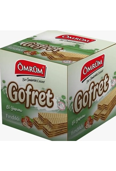 Ömrüm Gofret Fındık Aromalı 600 gr Ömrüm Gofret Fındık Aromalı 600 gr