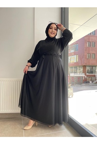 Mydream Büyük Beden Tesettür Abiye Elbise