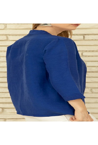 Şal Yaka Kapri Kol Ceket