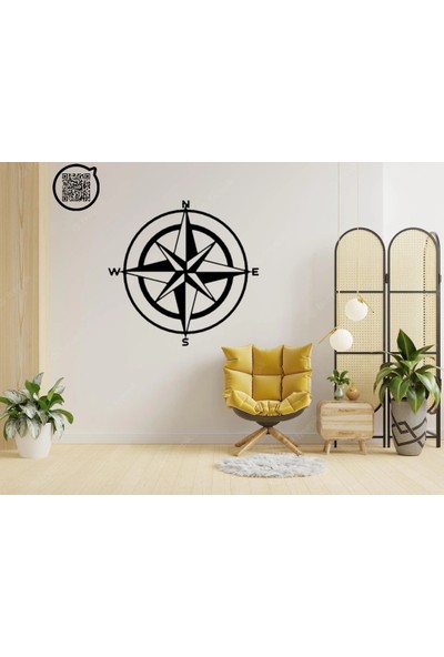 Aksesuar Şık Pusula Metal Tablo Aksesuar Şık Pusula Metal Tablo