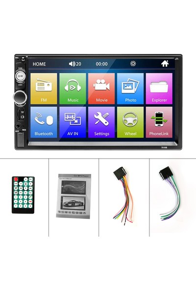 Sinuoer Hd 7 İnç Araba Çift Milli Mp4 Bluetooth Eller Serbest Arama Ters Video 7010B Araba Mp5 Çalar (Yurt Dışından) Sinuoer Hd 7 İnç Araba Çift Milli Mp4 Bluetooth Eller Serbest Arama Ters Video 7010B Araba Mp5 Çalar (Yurt Dışından)