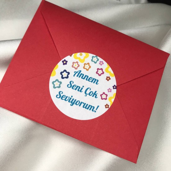 Casalinghi Annem Seni Çok Seviyorum Sticker Mat Yuvarlak 4 Fiyatı