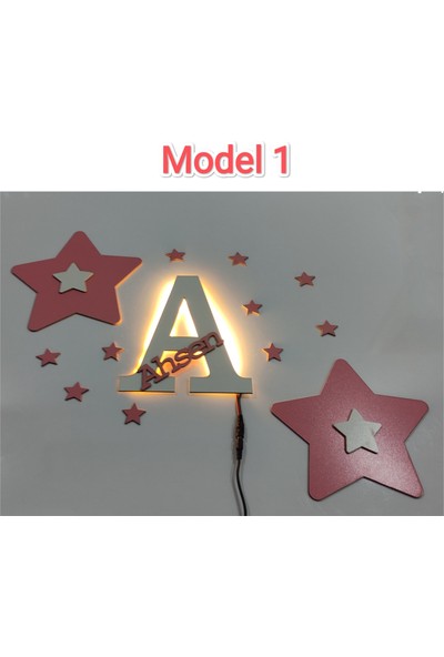 Kişiye Özel LED Işıklı Çocuk Odası Süsleri