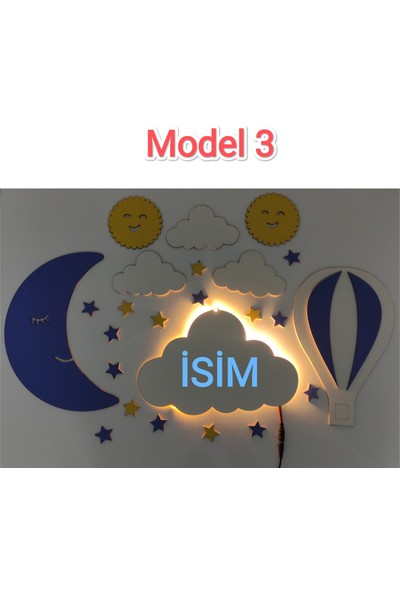 Kişiye Özel LED Işıklı Çocuk Odası Süsleri