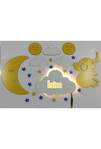 Kişiye Özel LED Işıklı Çocuk Odası Süsleri