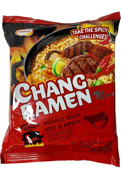 Chang Ramen -Biftek Aromalı Acı Noodle