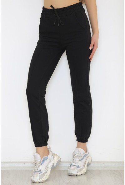 Çımalı Eşofman Altı Siyah - 9202.102.