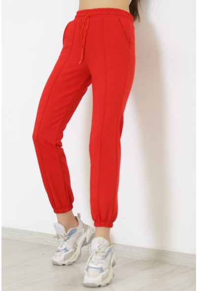 Çımalı Eşofman Altı Kırmızı - 9202.102.