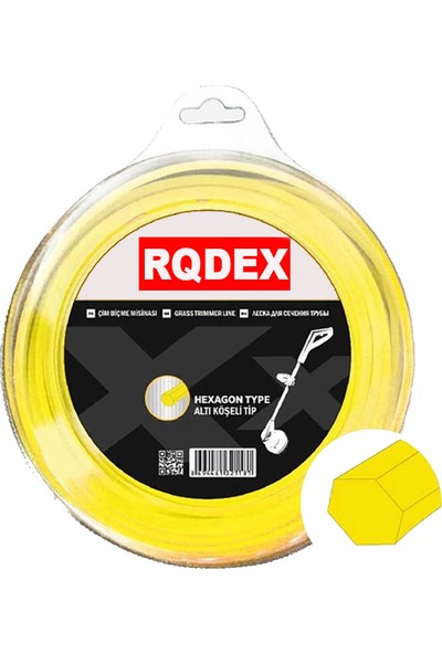 Rodex 3 mm x 56 Metre Altı Köşe Tırpan Misinası