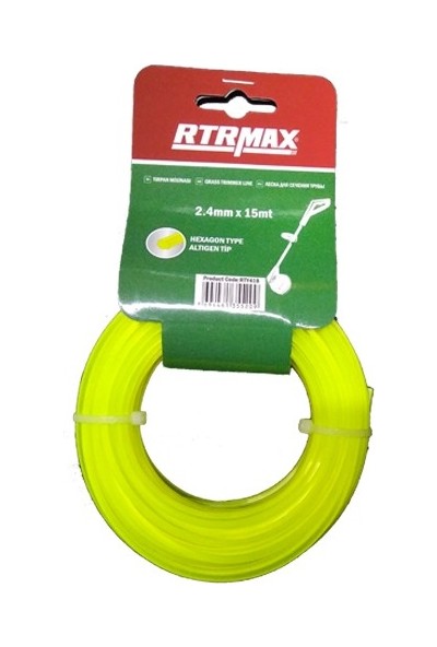 Rtrmax 2.4 mm x 15 Metre Altı Köşe Benzinli Trıpan Misinası