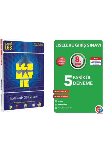 8. Sınıf LGS Matik Matematik Denemeleri ve Özdem LGS 5 Fasikül Deneme 8. Sınıf LGS Matik Matematik Denemeleri ve Özdem LGS 5 Fasikül Deneme