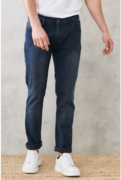AC&Co / Altınyıldız Classics Slim Fit Dar Kesim Magic Düz Denim Pantolon AC&Co / Altınyıldız Classics Slim Fit Dar Kesim Magic Düz Denim Pantolon