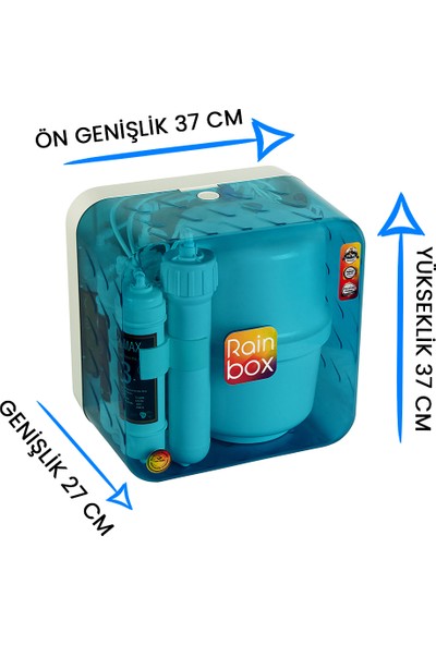 Rainbox Yeşil 5 Aşamalı Pompasız Su Arıtma Cihazı Rainbox Yeşil 5 Aşamalı Pompasız Su Arıtma Cihazı
