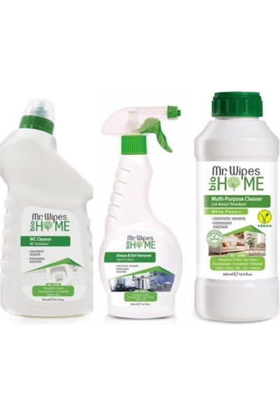 Farmasi Mr.wipes Wc Temizleyici + Yağ ve Kir Sökücü + Çok Amaçlı Temizleyici