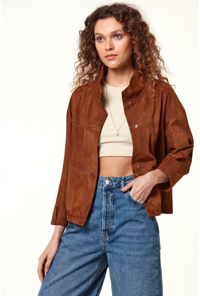 Derimod Anetta Kadın Süet Deri Ceket