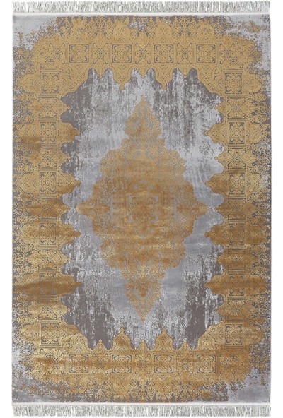 Pierre Cardin Perla XP08C Gri / Gold 100X300 Yolluk Halı Pierre Cardin Perla XP08C Gri / Gold 100X300 Yolluk Halı