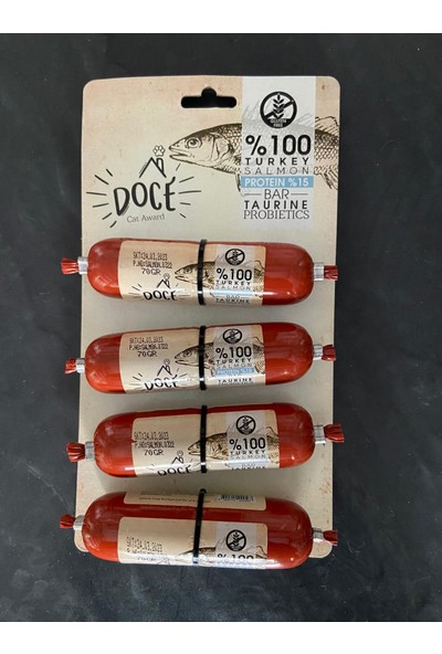 Kedi Salamı Balık Etli 4 x 70 gr