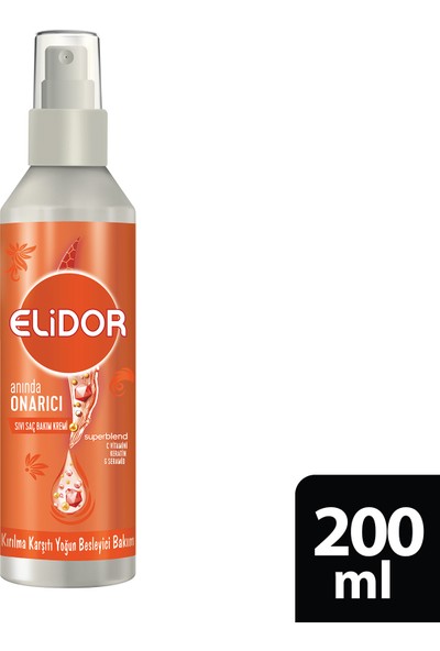 Elidor Superblend Sıvı Saç Bakım Kremi Anında Onarıcı Kırılma Karşıtı Yoğun Besleyici Bakım 200 ml Elidor Superblend Sıvı Saç Bakım Kremi Anında Onarıcı Kırılma Karşıtı Yoğun Besleyici Bakım 200 ml