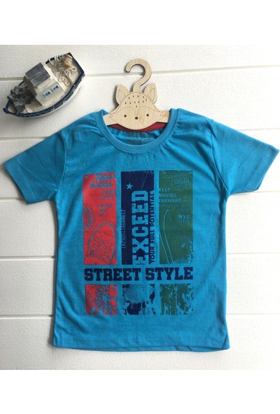Kikiboo Kids Erkek Çocuk T-Shirt 8,9,10,11,12 Yaş Baskılı
