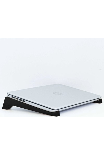 Bk Gift Taşınabilir Ahşap Siyah Notebook Laptop Standı Bk Gift Taşınabilir Ahşap Siyah Notebook Laptop Standı