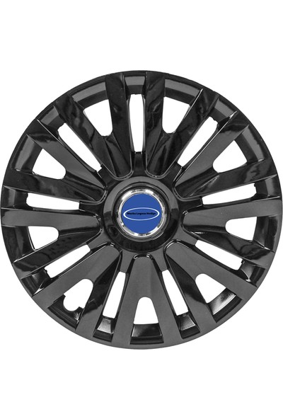 PackGar Ford 14 Inç Jant Kapağı Amblemli Piano Black 4'lü Takım 208