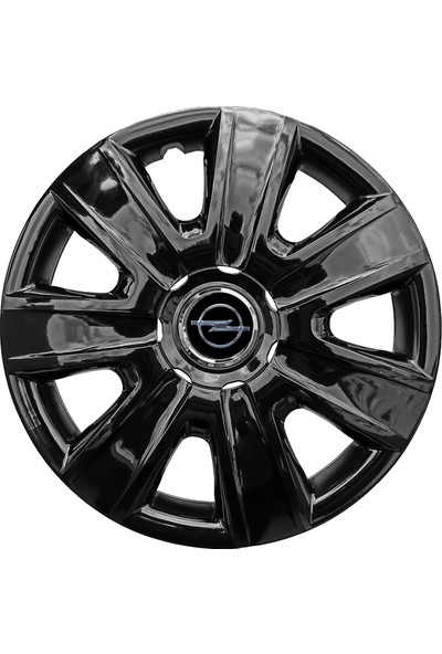 PackGar Opel 13 Inç Jant Kapağı Amblemli Piano Black 4'lü Takım 204