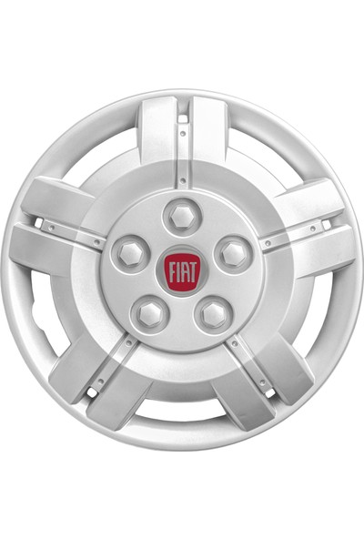 PackGar Fiat Ducato 16 Inç Jant Kapağı Amblemli Gri 4'lü Takım 153