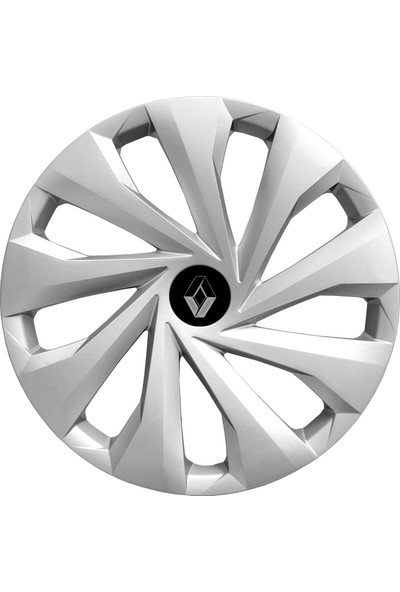 PackGar Renault 13 Inç Jant Kapağı Amblemli Gri 4'lü Takım 128