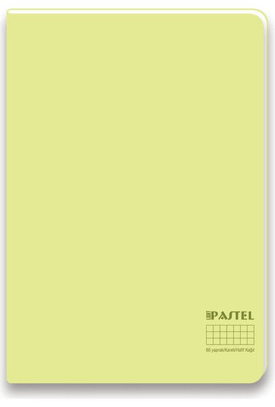 Keskin Pastel Light Plastik Kapak Defter A4 Kareli 60 Yaprak (327012)