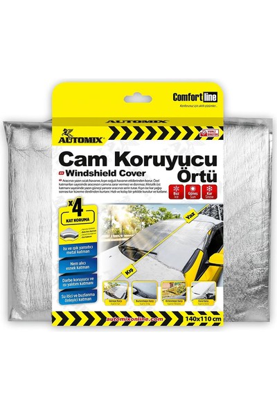 Automix 44558 Oto 4 Mevsim Cam Koruyucu