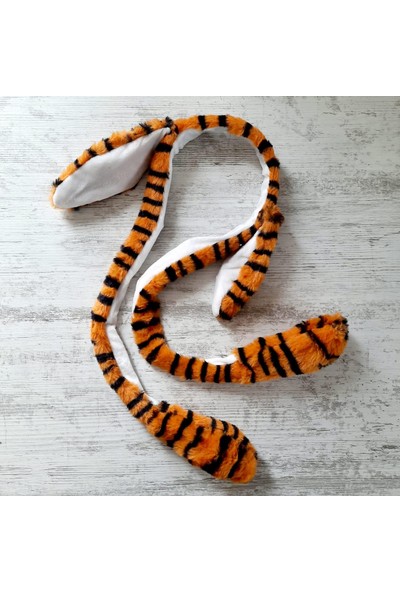 Netavantaj Hareketli Işıklı Tavşan Kulaklı Peluş Taç Leopar Kahverengi