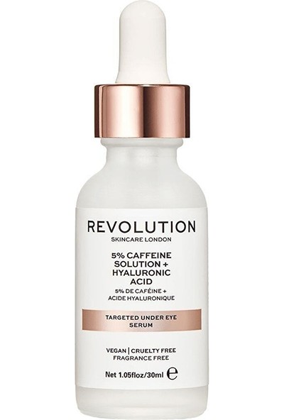 Revolution Skincare Göz Serumu Kafein ve Hyaluronik Asit 30 ml Halka Giderici Morluk Giderici Revolution Skincare Göz Serumu Kafein ve Hyaluronik Asit 30 ml Halka Giderici Morluk Giderici