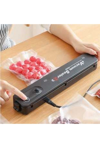 Vakum ve Mühürleme Mak.eko, Vacuum Sealer, 20 Adet Vakum Torbası ve 5 Metre Rulo Vakum Poşeti Hediye Vakum ve Mühürleme Mak.eko, Vacuum Sealer, 20 Adet Vakum Torbası ve 5 Metre Rulo Vakum Poşeti Hediye