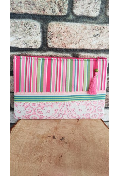 Tataroğlu Dijital Kumaş Lace Portföy Clutch Çanta Tataroğlu Dijital Kumaş Lace Portföy Clutch Çanta