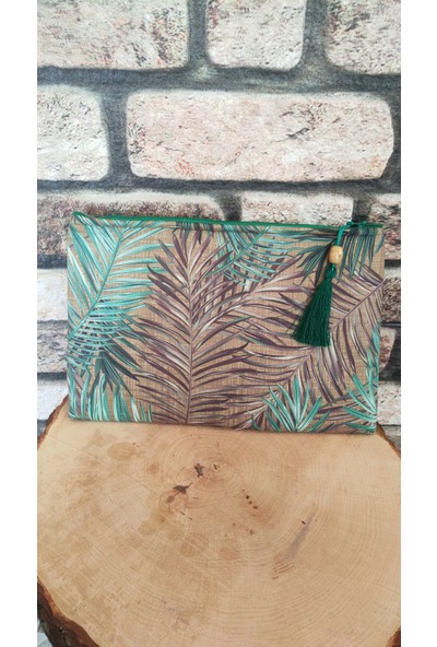 Tataroğlu Dijital Kumaş Ince Yapraklı Portföy Clutch Çanta Tataroğlu Dijital Kumaş Ince Yapraklı Portföy Clutch Çanta