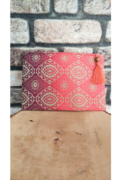 Tataroğlu Dijital Kumaş Mor Pembe Efekt Portföy Clutch Çanta Tataroğlu Dijital Kumaş Mor Pembe Efekt Portföy Clutch Çanta