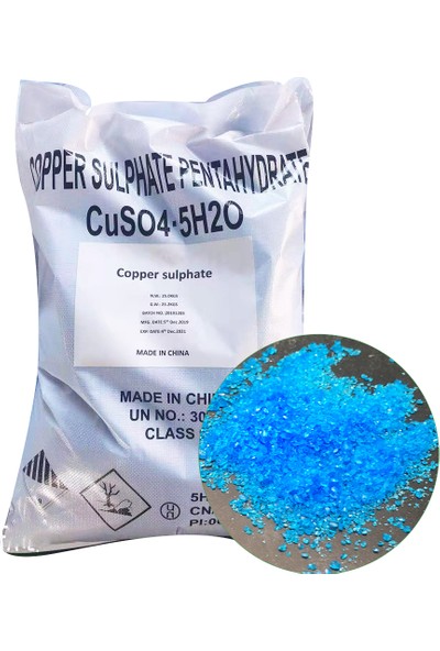 Tezel Kimya Bakır Sülfat 10 kg Tezel Kimya Bakır Sülfat 10 kg