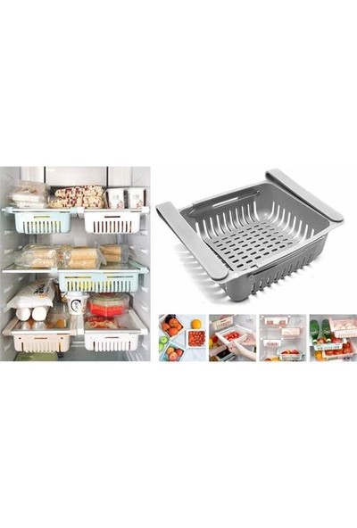 Yenihomecare Trebonn 6 Adet Gri Teleskopik Buzdolabı Organizeri 716382 Yenihomecare Trebonn 6 Adet Gri Teleskopik Buzdolabı Organizeri 716382